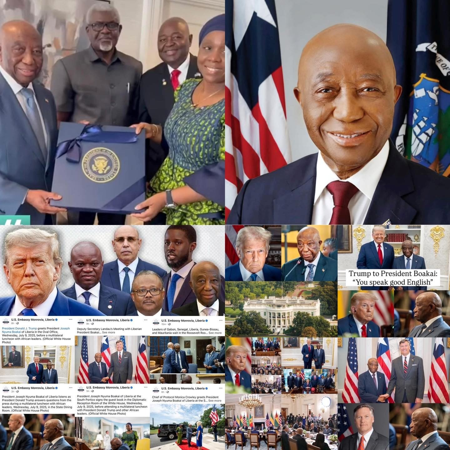 President Donald Trump Sends Gift to President Joseph Boakai in Recognition of U.S.-Liberia ...